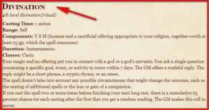 Divination D&D 5th Edition - D&D 5e Character Sheets