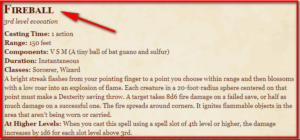Fireball D&D 5th Edition - D&D 5e Character Sheets